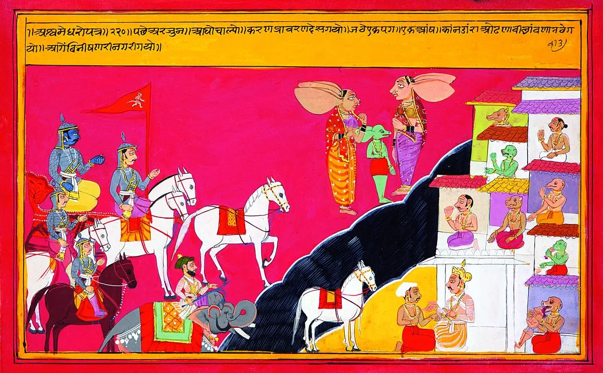 How Allah Baksh retells the timeless saga of the Mahabharata through ...