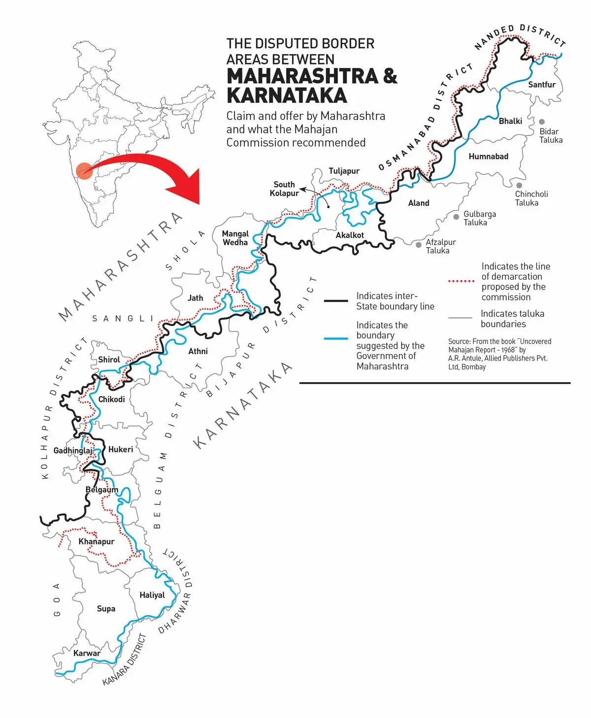 Language politics sees resurgence in Karnataka-Maharashtra border ...