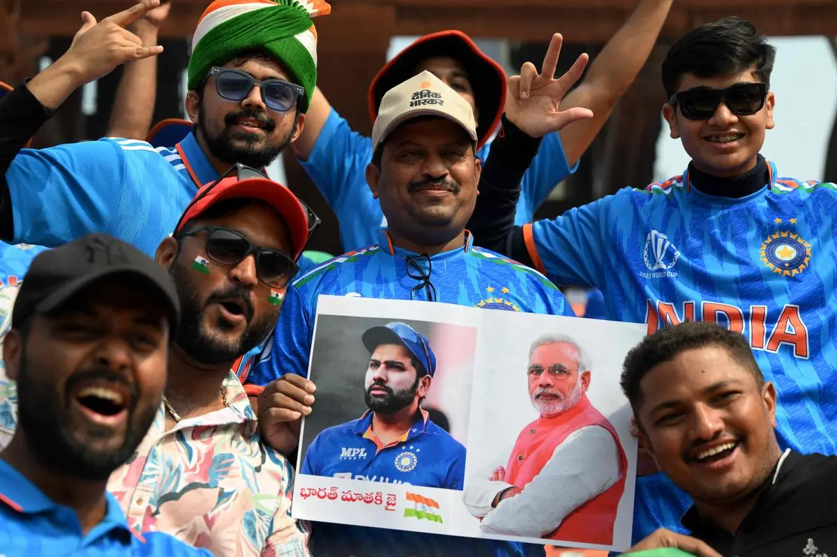 The slow saffron descent of the India cricket fan - Frontline