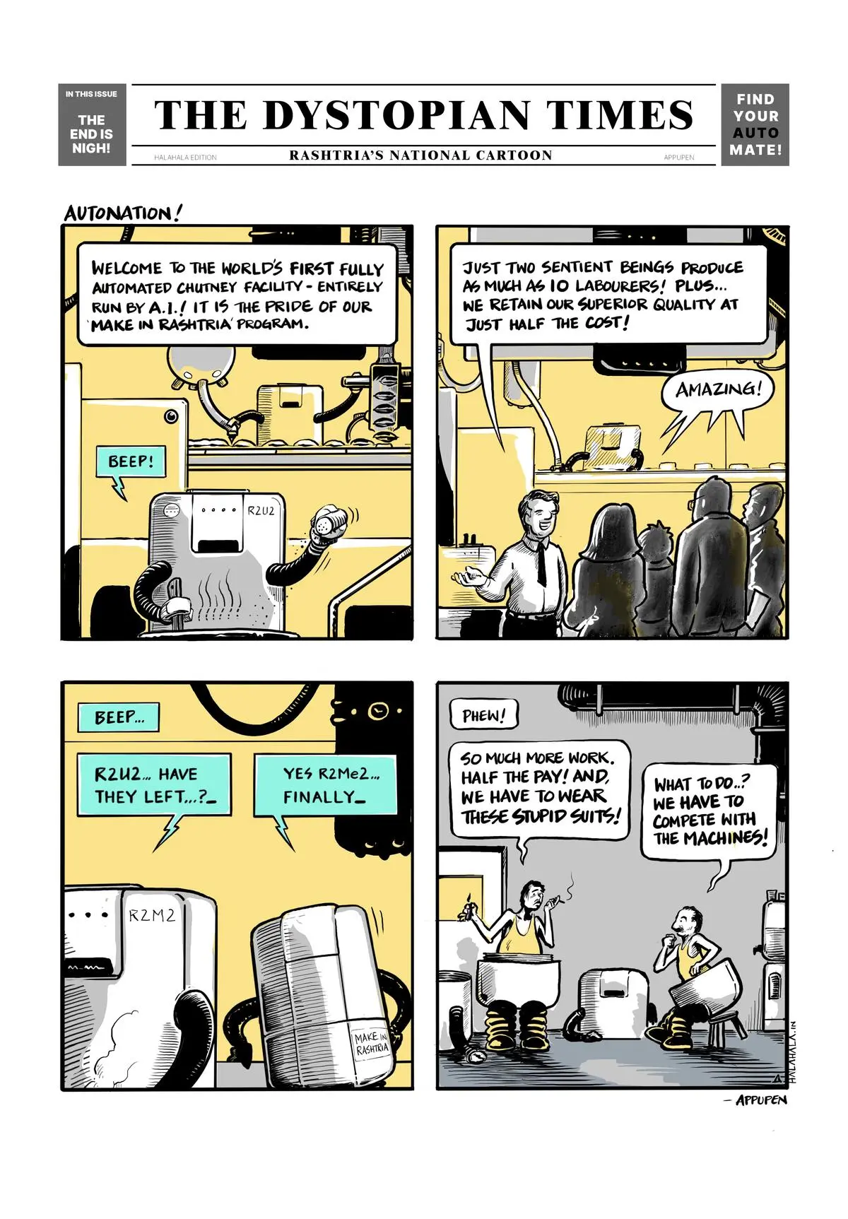 The Dystopian Times by Appupen - Frontline