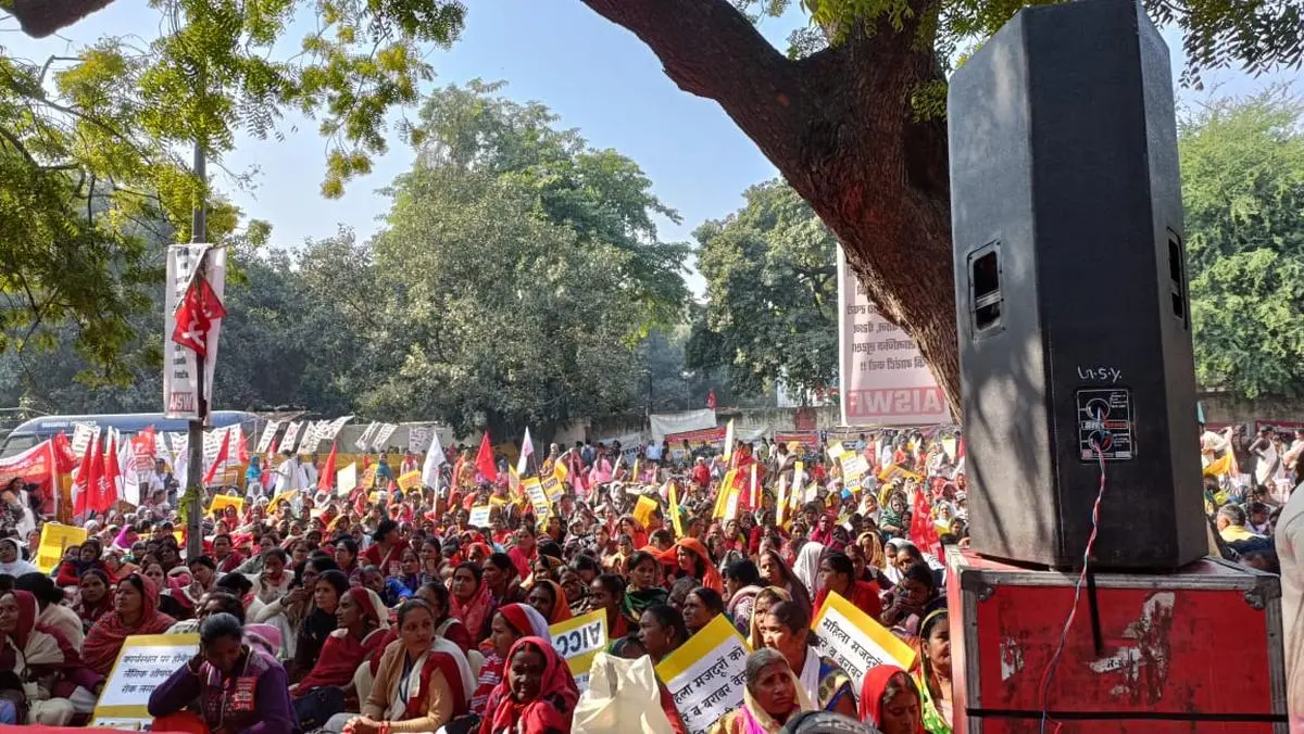 The rise of Pink Wave: Scheme workers demand a stop to their ...