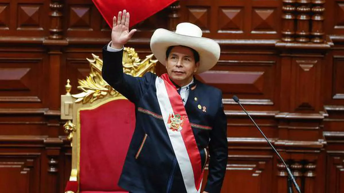 In a historic victory for the Left, Pedro Castillo is sworn in as Peru ...